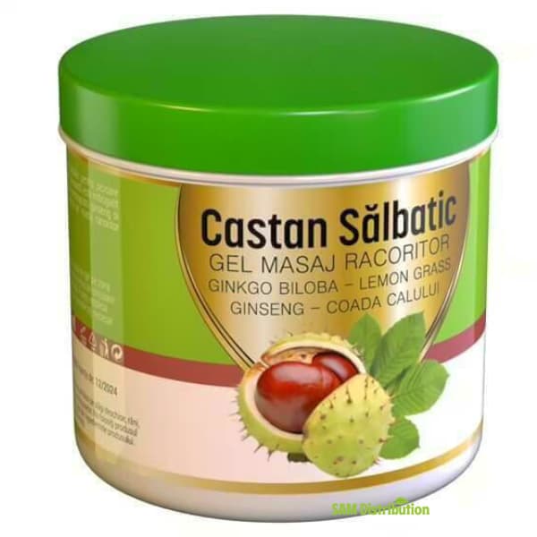 Gel de masaj racoritor pentru picioare Castan Salbatic, Praemium, 275 ml